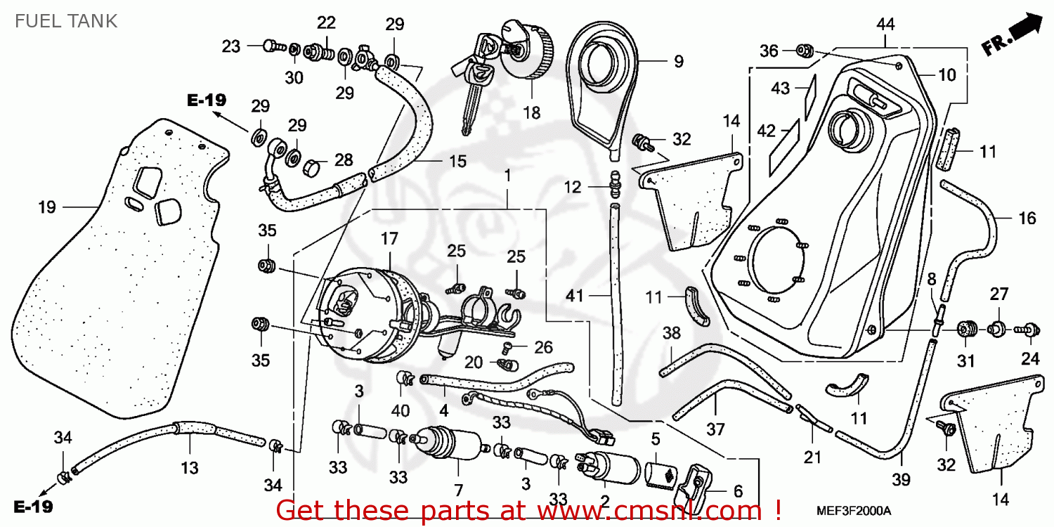 16700MCTD61: Pump Assy.,fuel Honda - buy the 16700-MCT-D61 at CMSNL