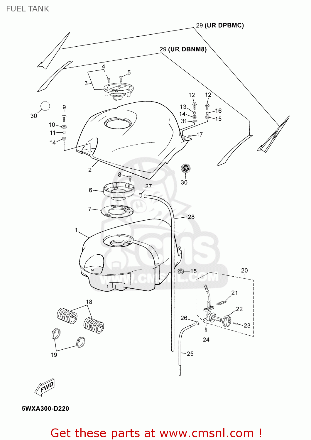 5WXF424040: Graphic Set Yamaha - buy the 5WX-F4240-40 at CMSNL