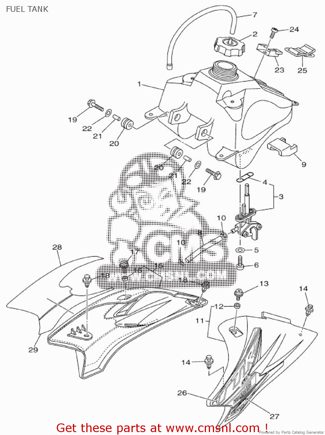 1P6F4244E0: Graphic, Fuel Tank Yamaha - buy the 1P6-F4244-E0-00 at CMSNL