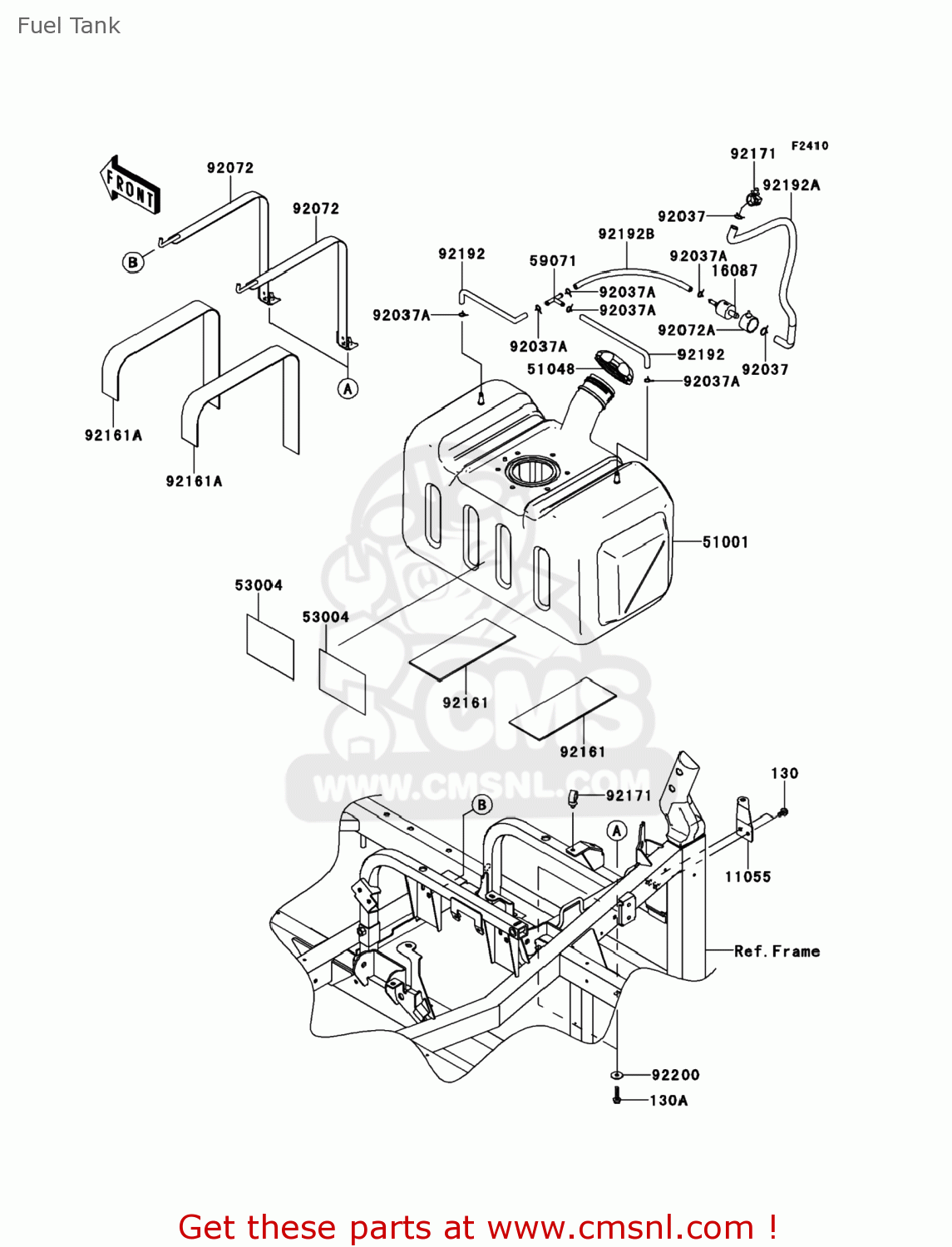 921920775: Tube,breather Kawasaki - buy the 92192-0775 at CMSNL
