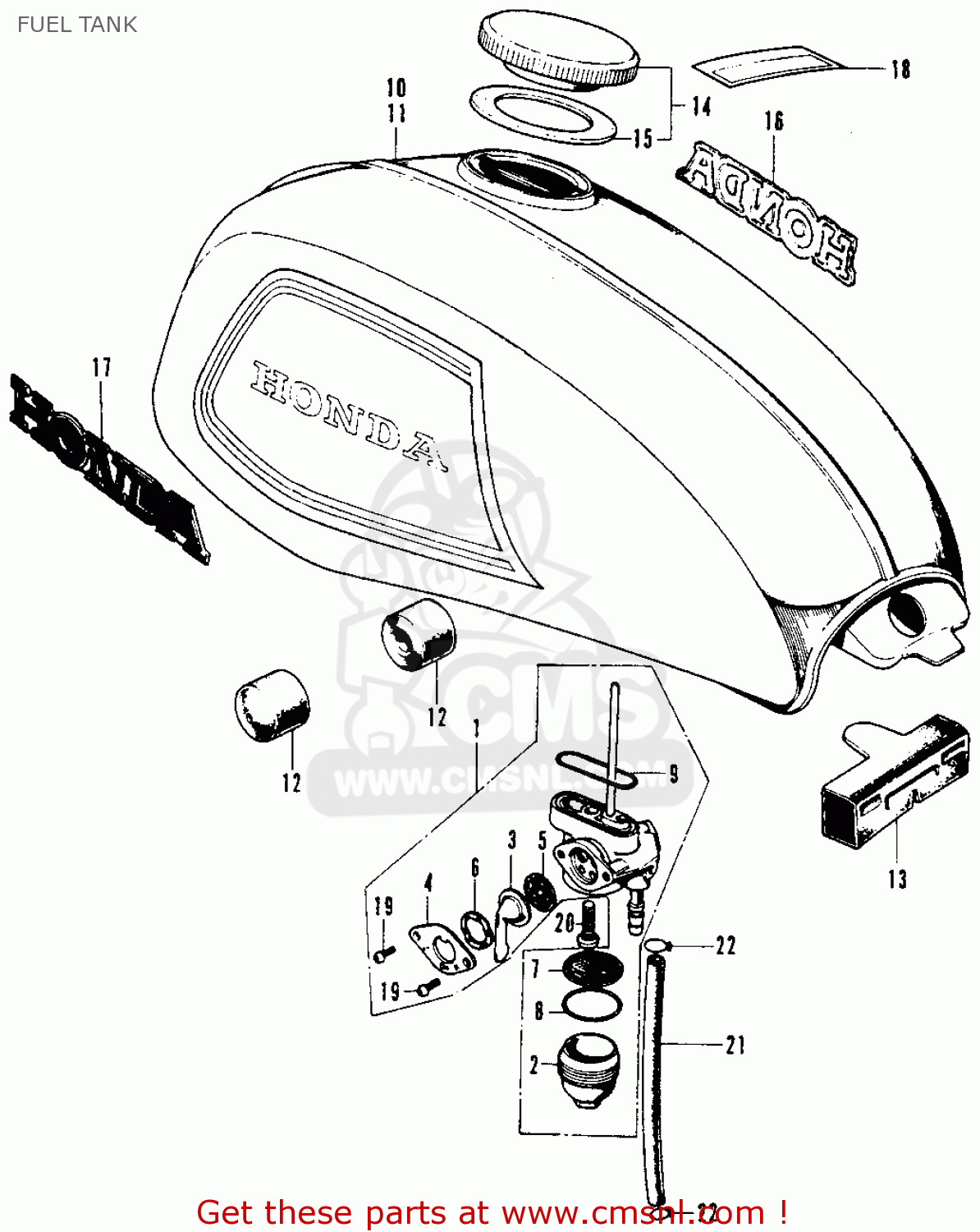 87123118000: Emblem,fuel Tank Honda - buy the 87123-118-000 at CMSNL