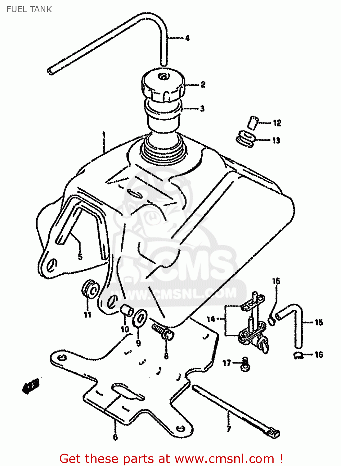 4426122A00: Rubber,fuel Tank Fr Suzuki - buy the 44261-22A00 at CMSNL