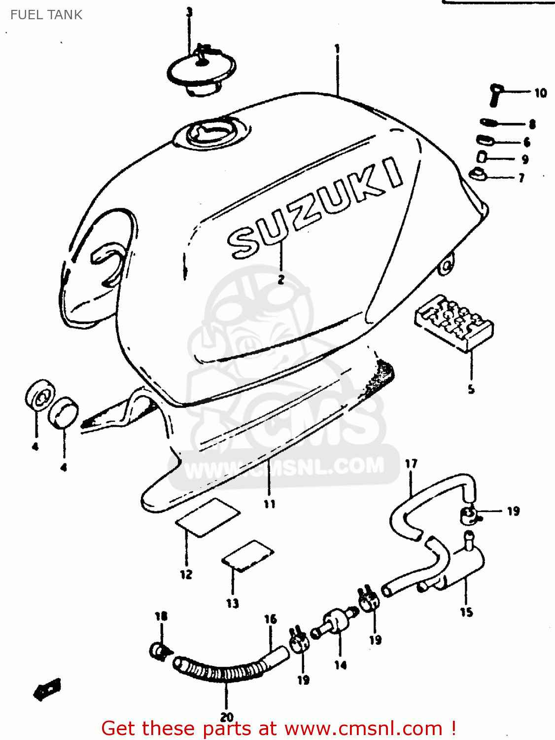 441000986015K: Tank Assembly,fuel Suzuki - buy the 44100-09860-15K at CMSNL