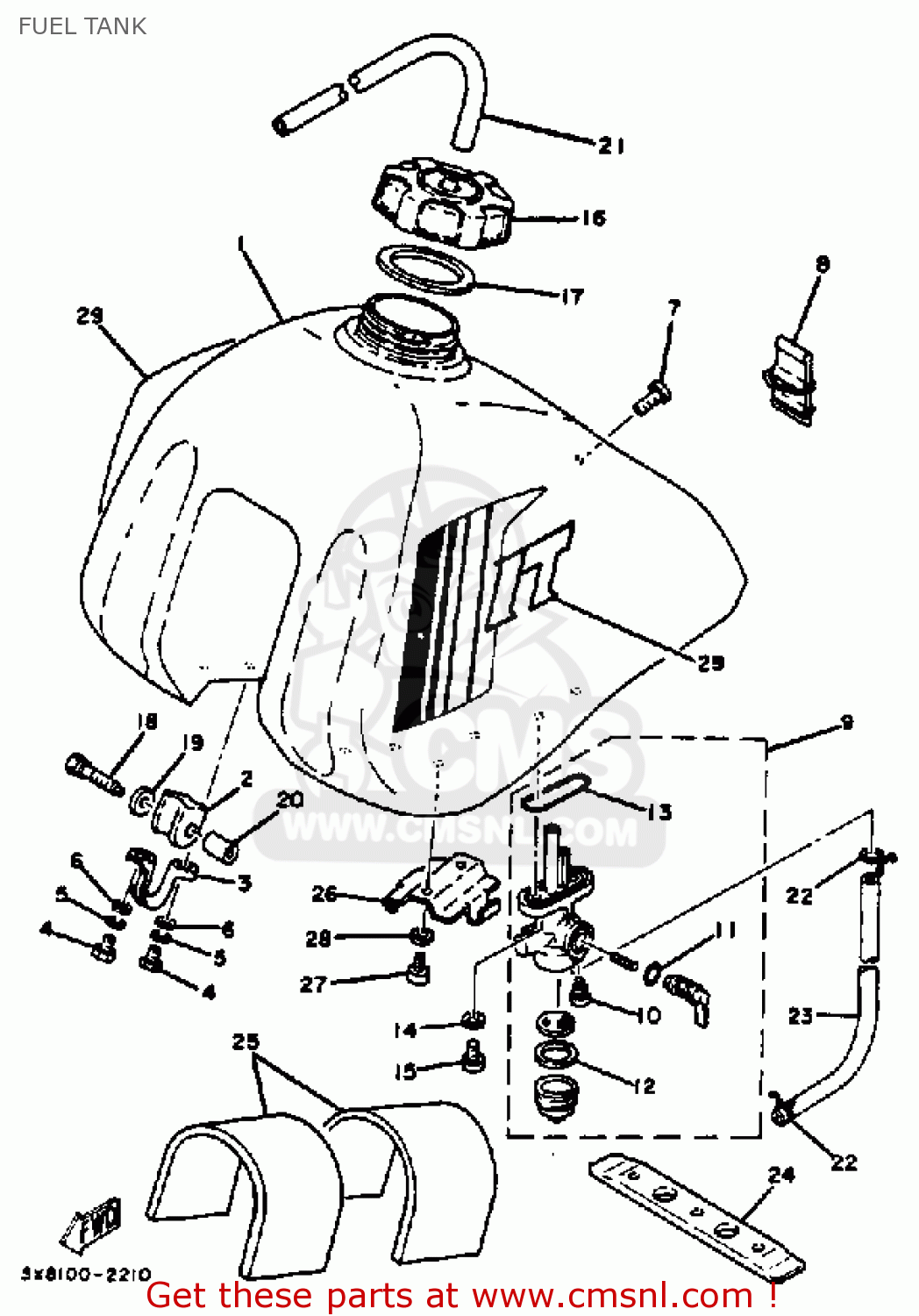 FUEL TANK COMP. for IT175 1983 (D) USA CANADA - order at CMSNL
