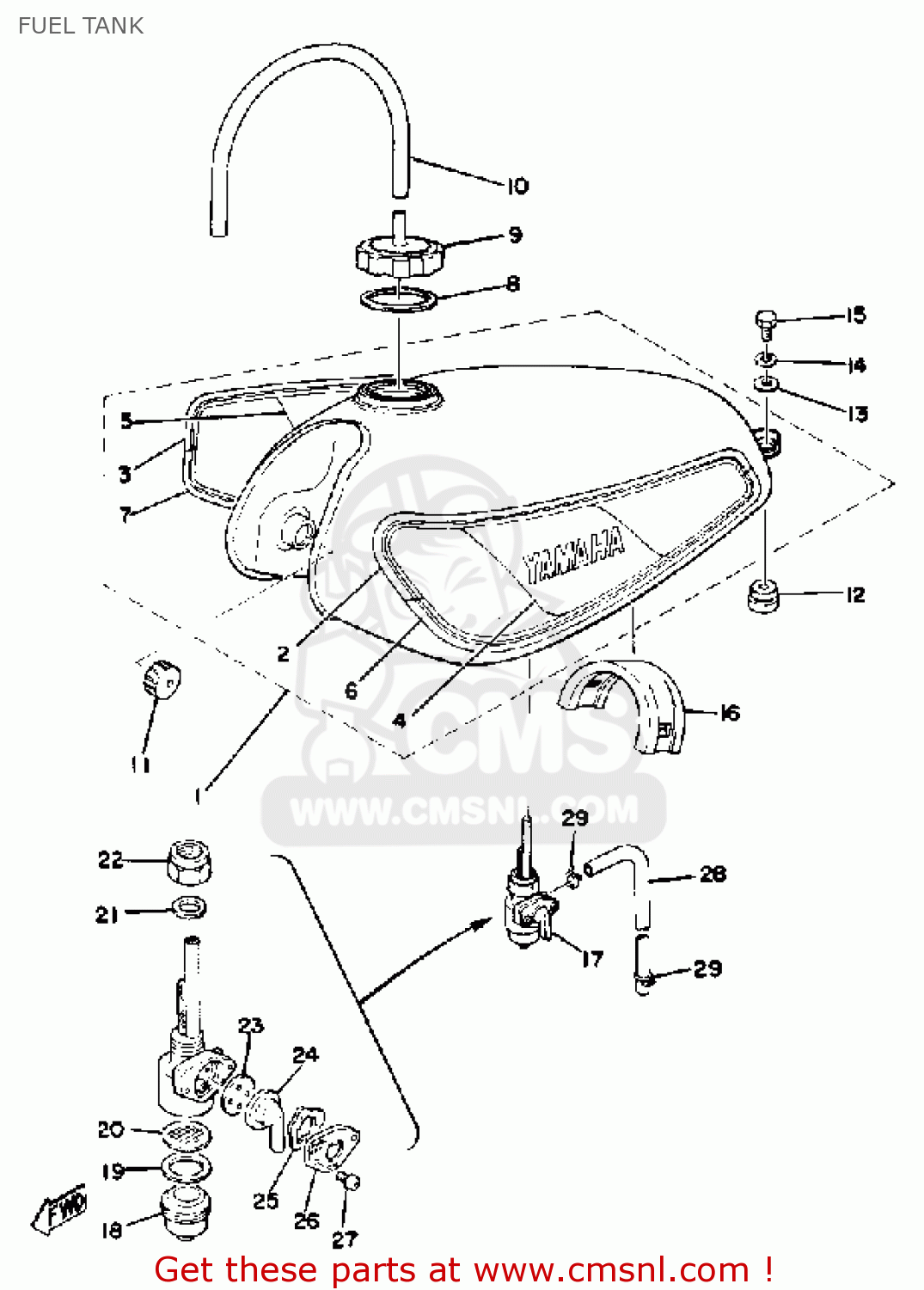 2A62411000X5: Fuel Tank Comp. Yamaha - buy the 2A6-24110-00-X5 at CMSNL