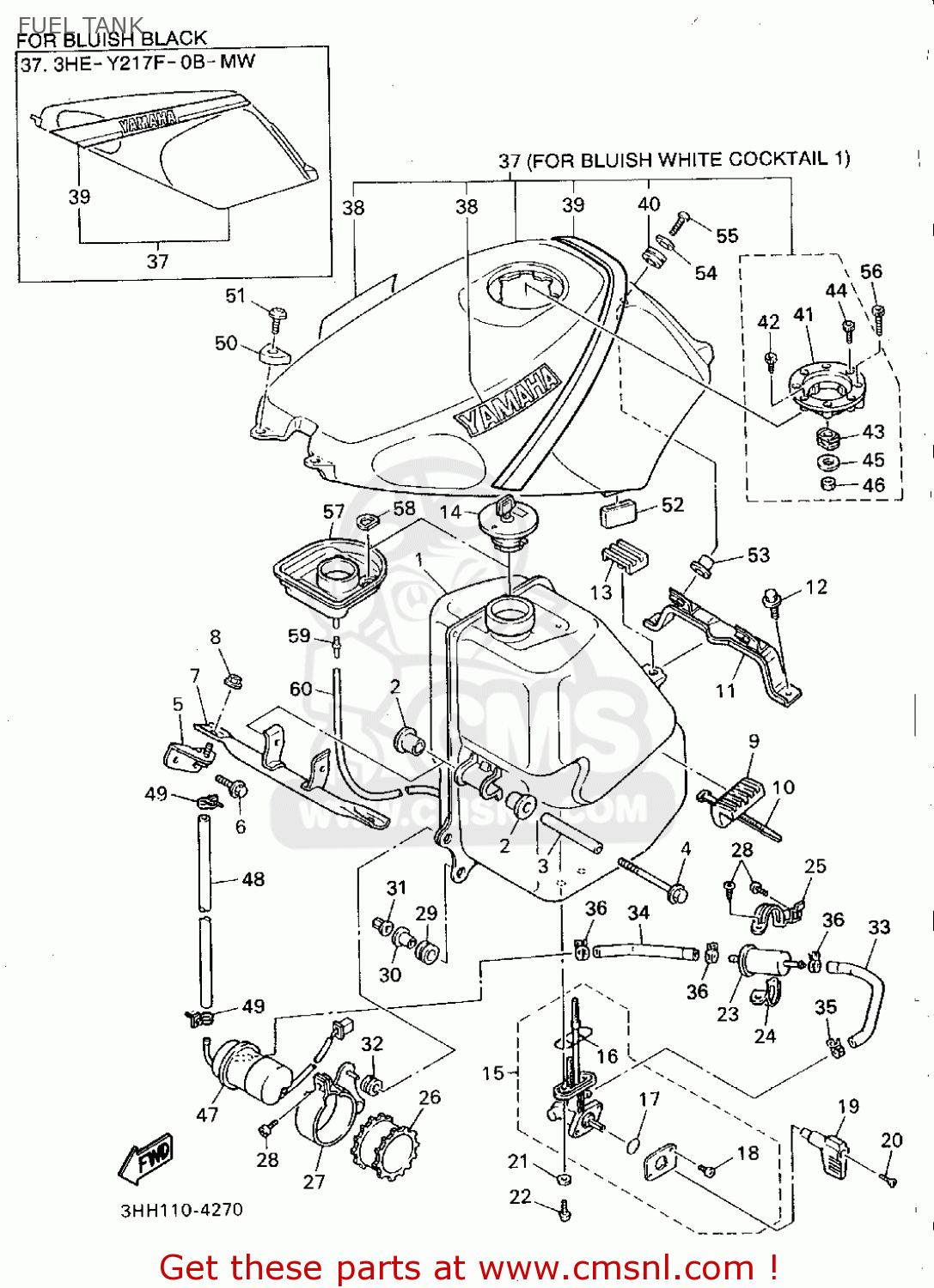 3HH2424461: Graphic, Fuel Tank 1 Yamaha - buy the 3HH-24244-61 at CMSNL