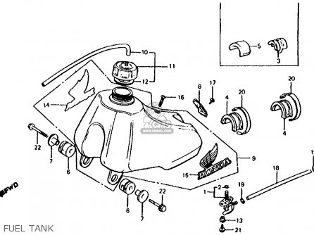 TANK SUB-ASSY., FUEL for CR60R 1983 (D) - order at CMSNL
