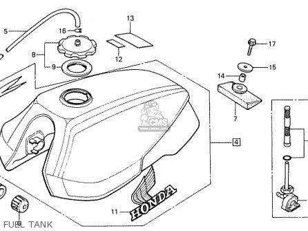 87123MA3850: Mark,r.fuel Tank Honda - buy the 87123-MA3-850 at CMSNL