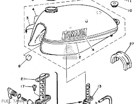 2N62424500: Graphic, Fuel Tank (r.h) Yamaha - buy the 2N6-24245-00 at CMSNL