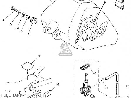 3RV2424400: Graphic, Fuel Tank 1 Yamaha - buy the 3RV-24244-00 at CMSNL