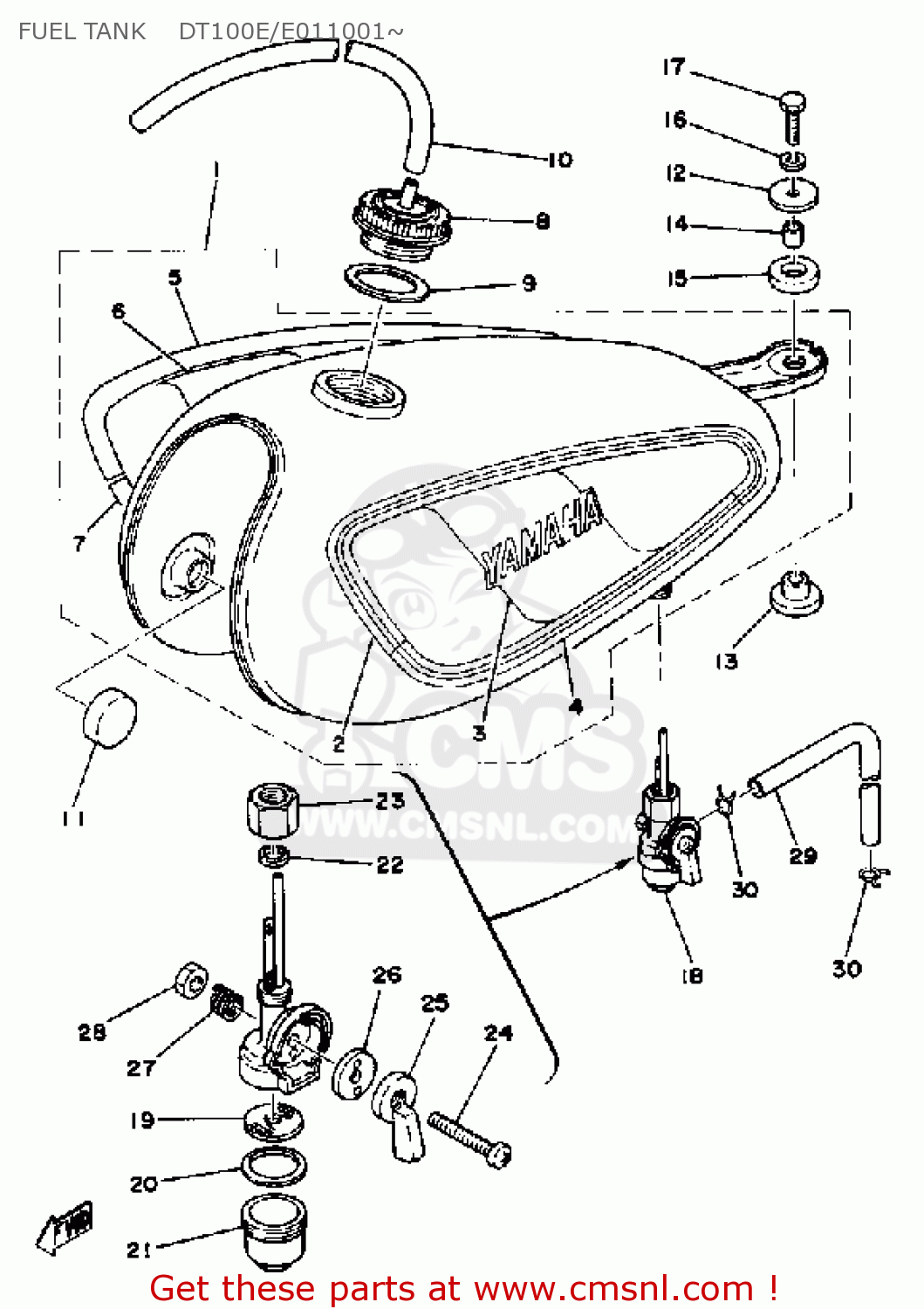 2F52424701: Graphic, Fuel Tank 1 (r.h) Yamaha - buy the 2F5-24247-01 at CMSNL