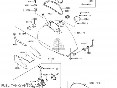 510011531B1: Fuel Tank,complete,firecracker Red Kawasaki - buy the ...