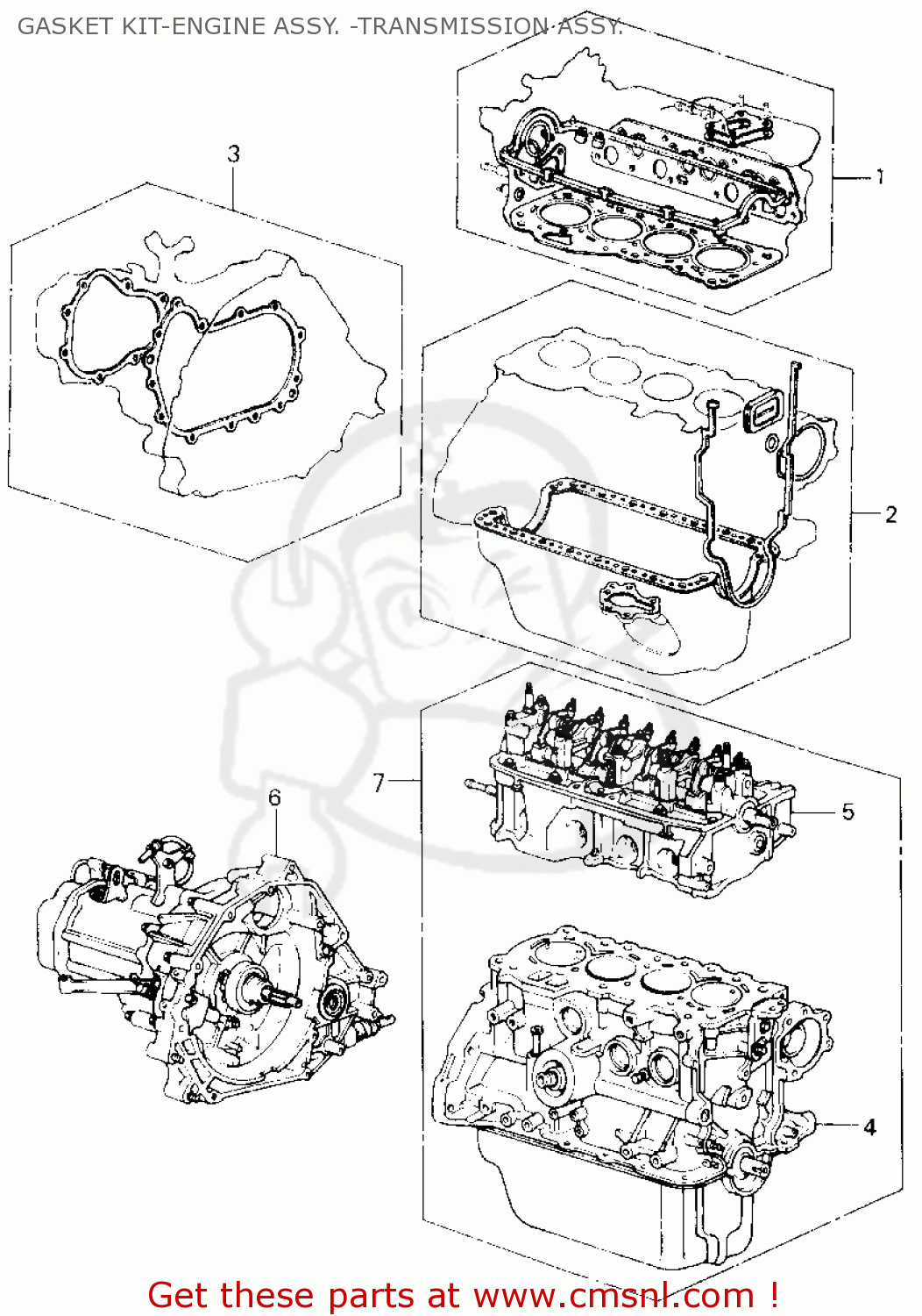 10003PA6680: General, Cyl Hd Honda - buy the 10003-PA6-680 at CMSNL