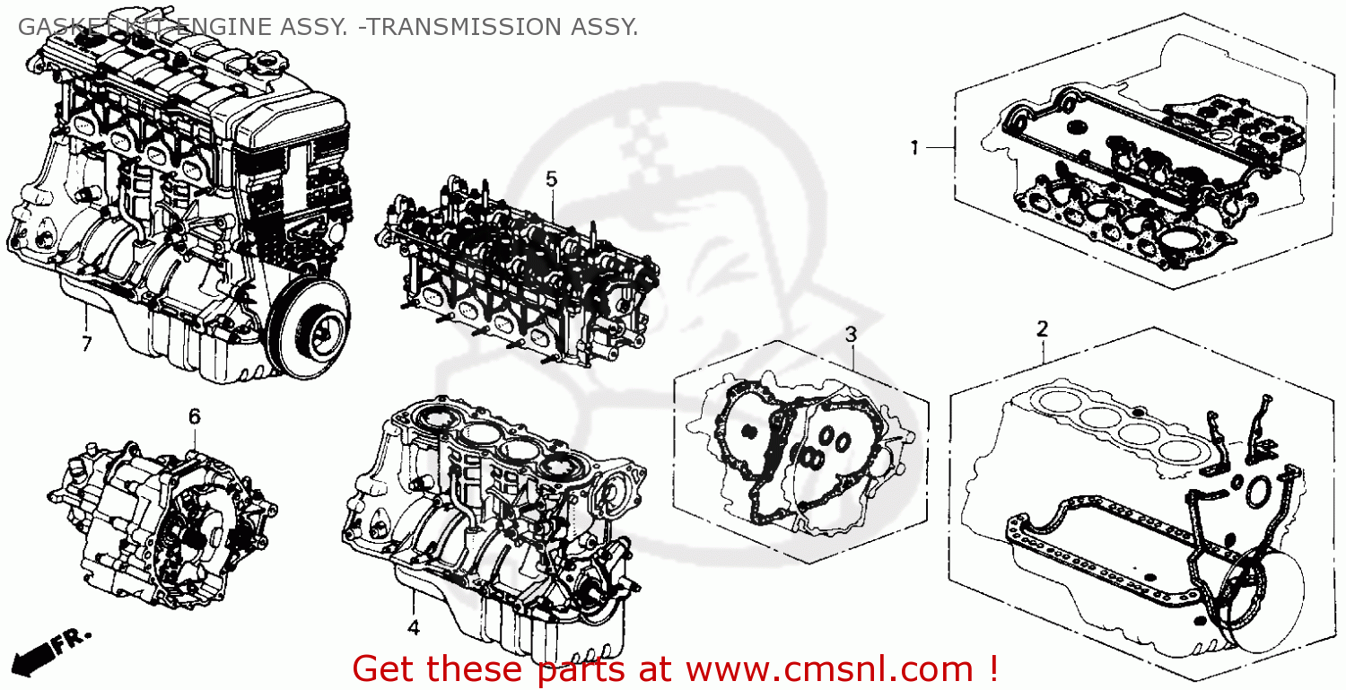 10001PK2691: Eng (b20a5-025) Honda - buy the 10001-PK2-691 at CMSNL