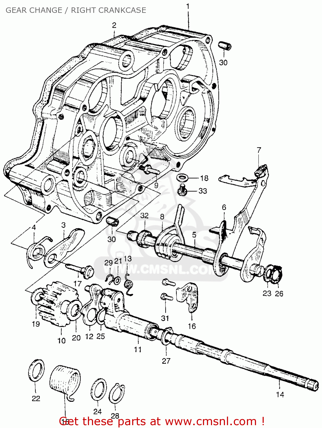 ARM GEAR SHIFT for C110 GENERAL EXPORT (140115) - order at CMSNL