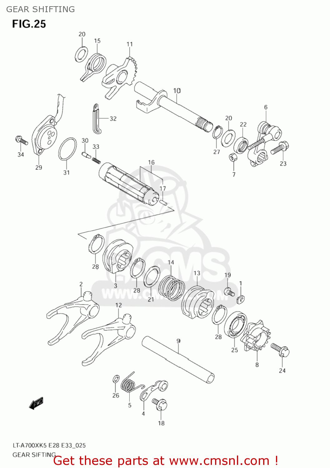 2538131G00: Plate,gear Shift Cam Stopper Suzuki - buy the 25381-31G00 ...