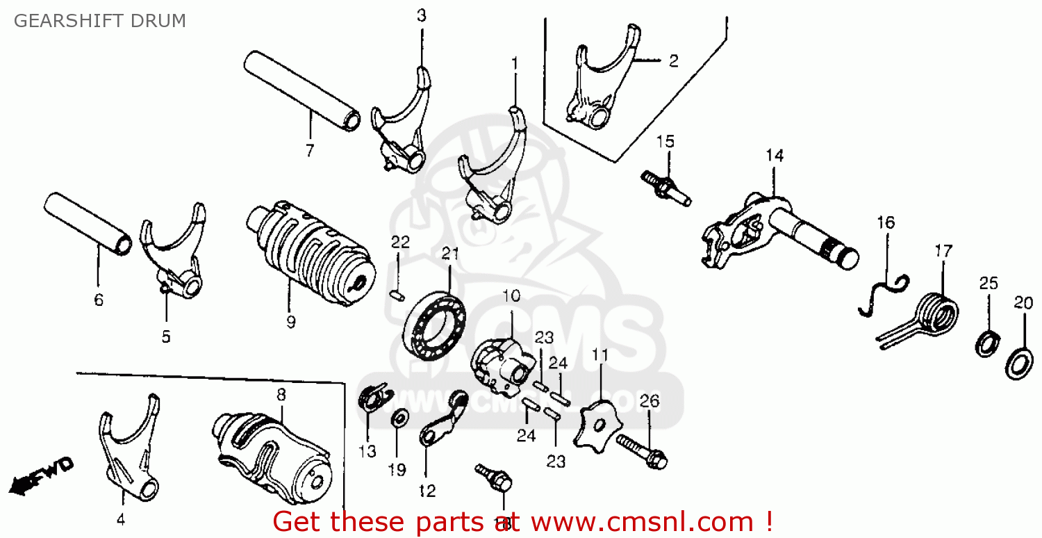 24610KA5680: Spdl Comp.,shift Honda - buy the 24610-KA5-680 at CMSNL