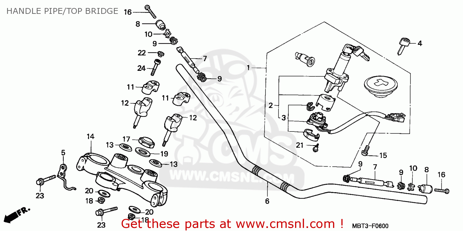 53300MBT610: Bridge Comp,fork Honda - buy the 53300-MBT-610 at CMSNL