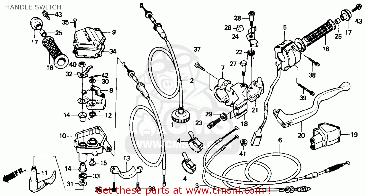 53142HA2670: Case.throt Lever Honda - buy the 53142-HA2-670 at CMSNL
