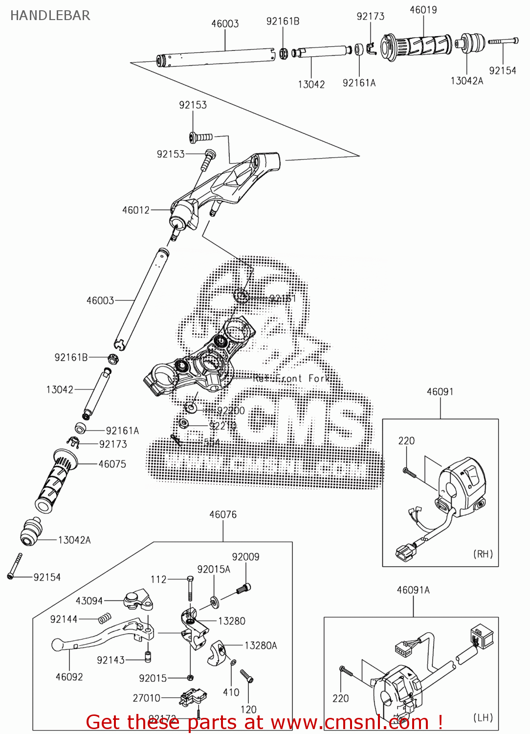 460910338: Housing-assy-control, Kawasaki - buy the 46091-0338 at CMSNL