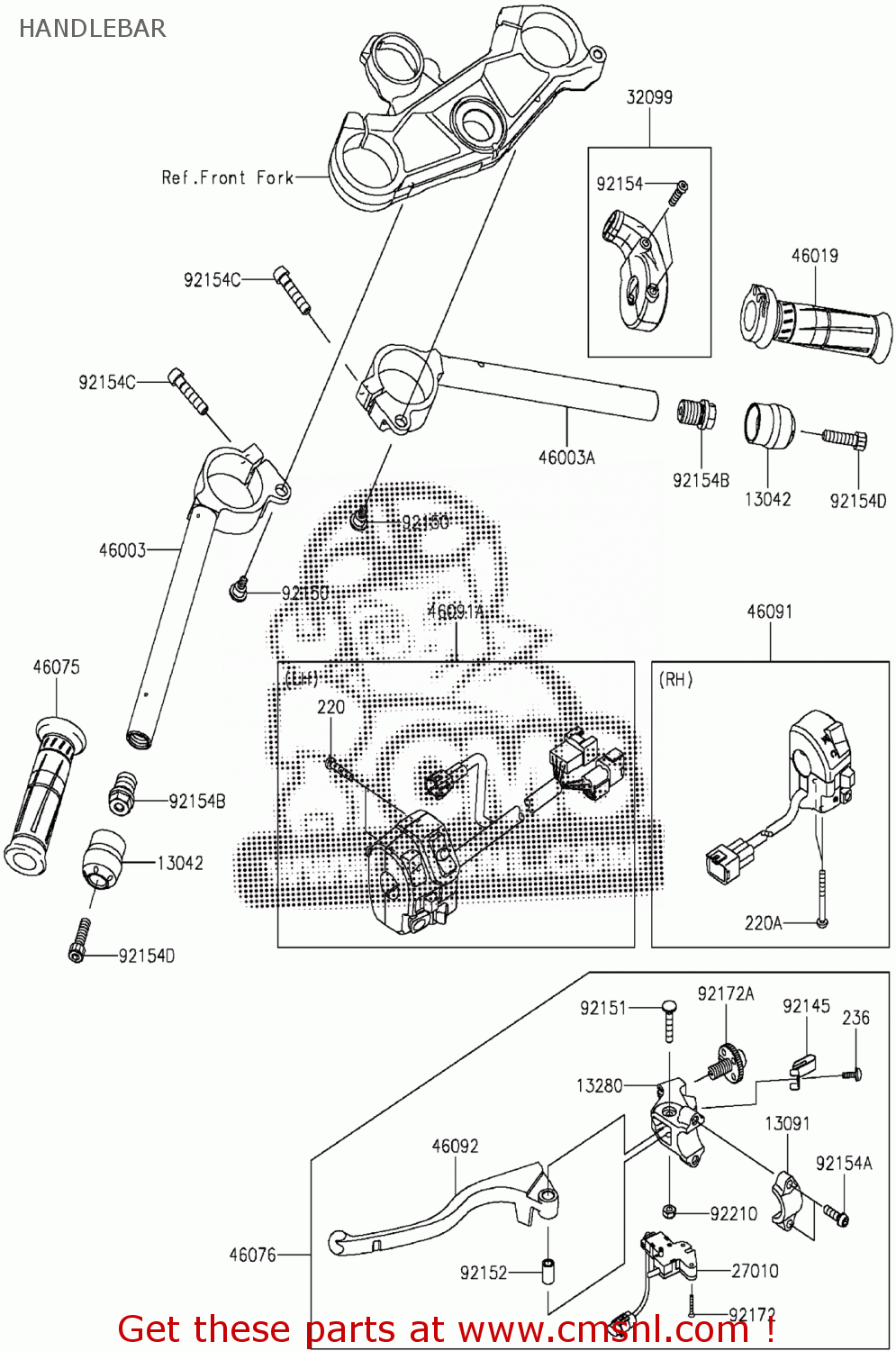 460910323: Housing-assy-control, Kawasaki - buy the 46091-0323 at CMSNL