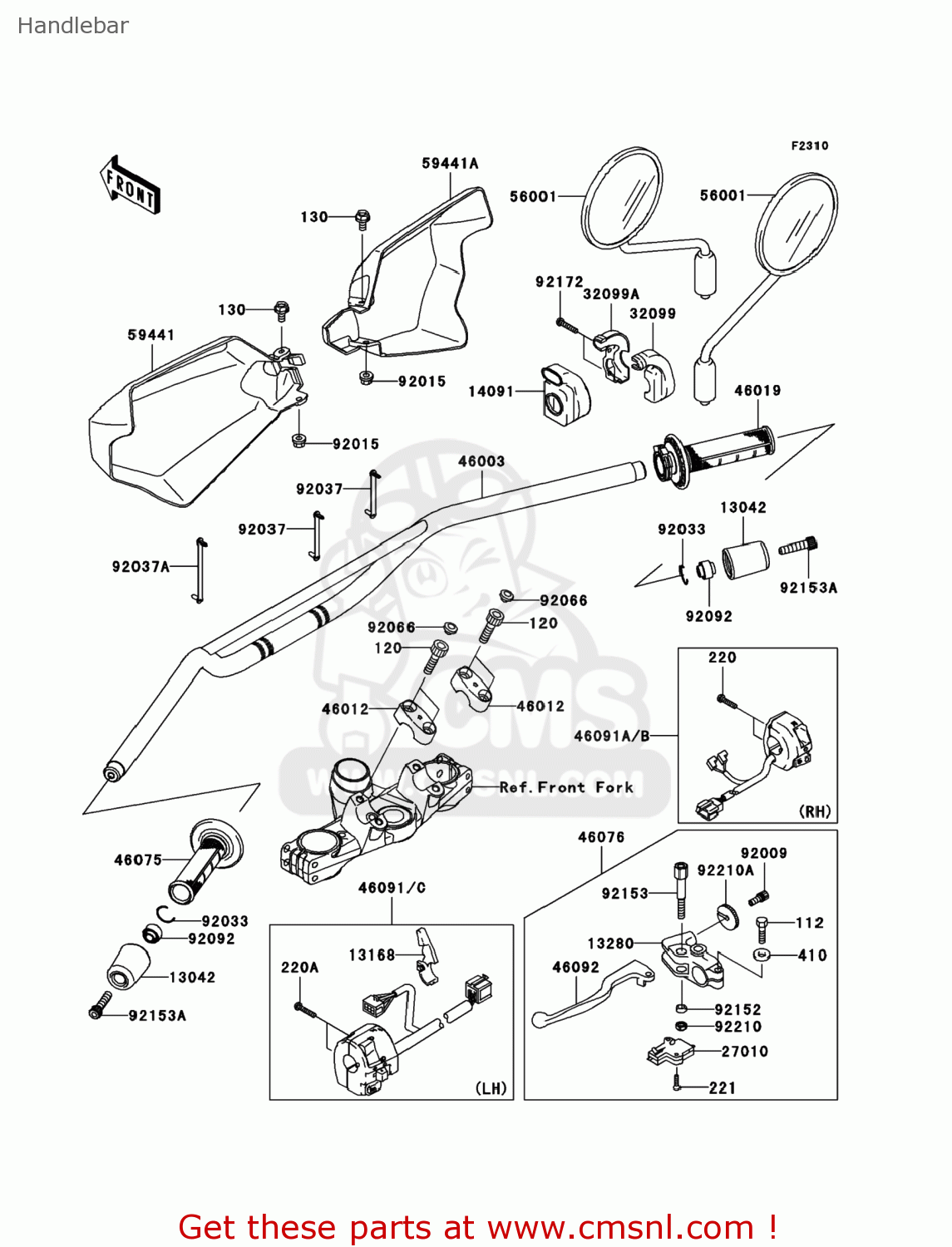 460910091: Housing-assy-control, Kawasaki - buy the 46091-0091 at CMSNL