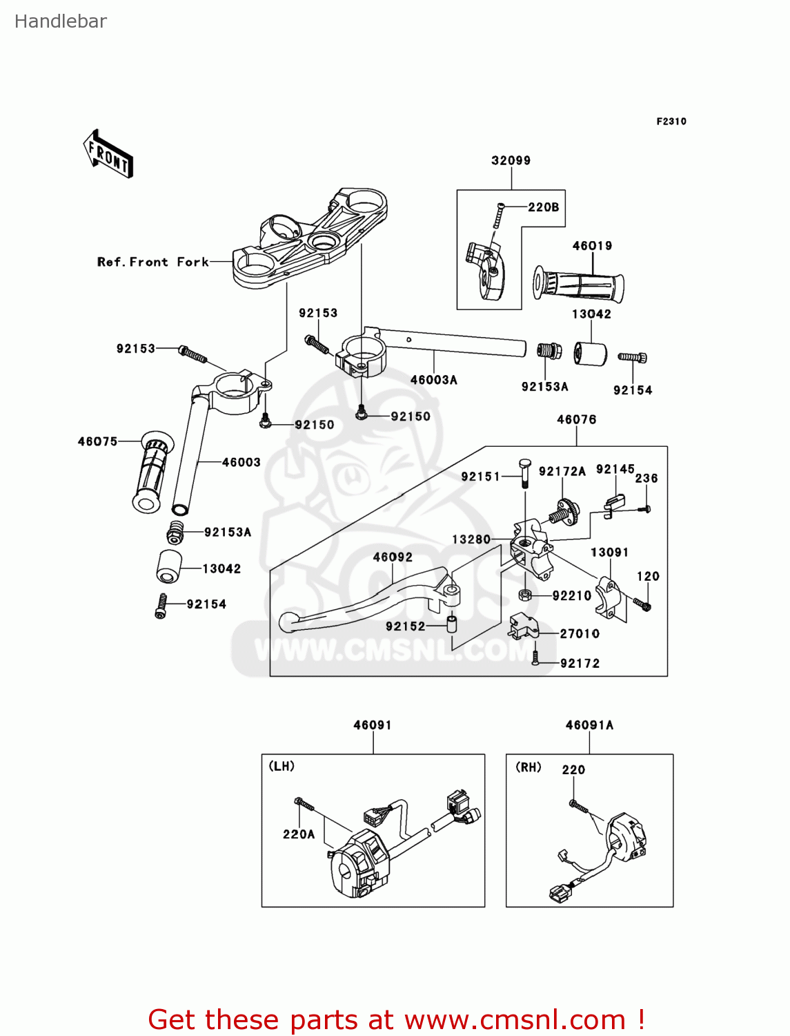 460910261: Housing-assy-control, Kawasaki - buy the 46091-0261 at CMSNL