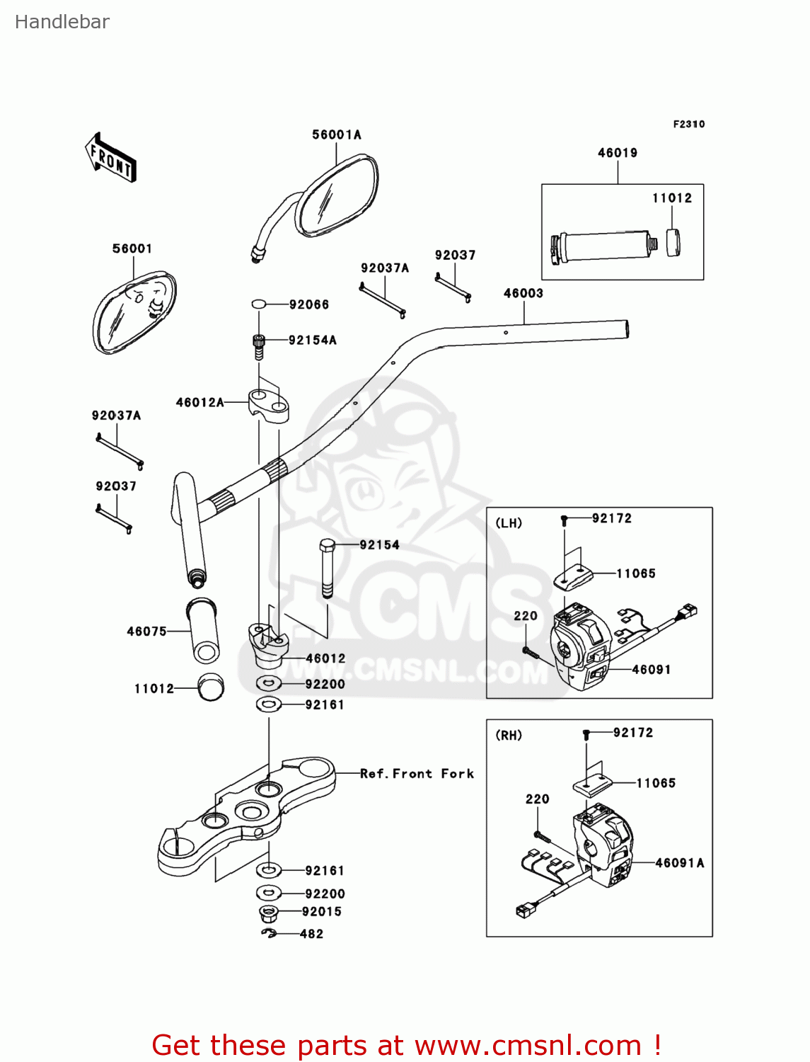460910147: Housing-assy-control, Kawasaki - buy the 46091-0147 at CMSNL