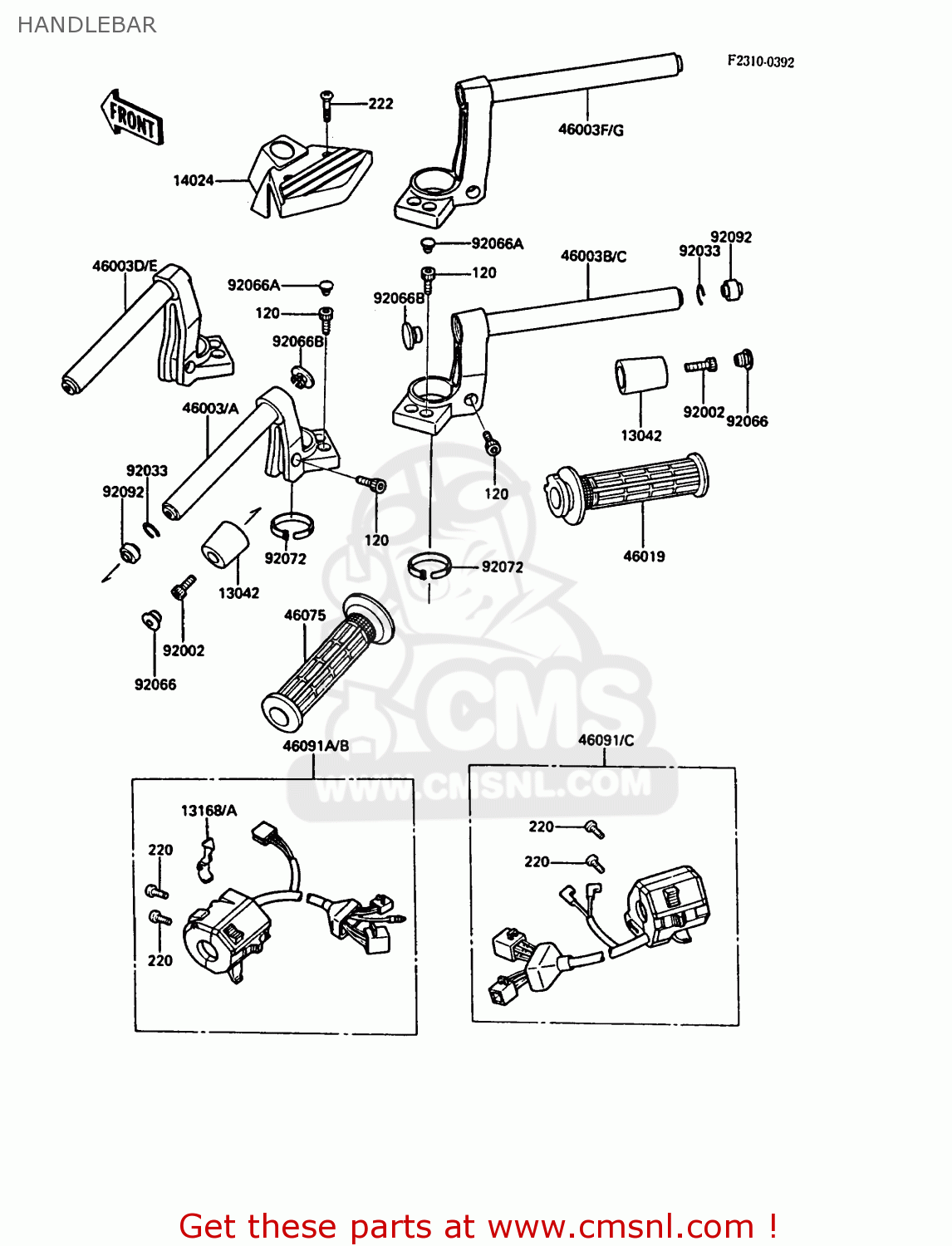 460911408: Housing-assy-control, Kawasaki - buy the 46091-1408 at CMSNL