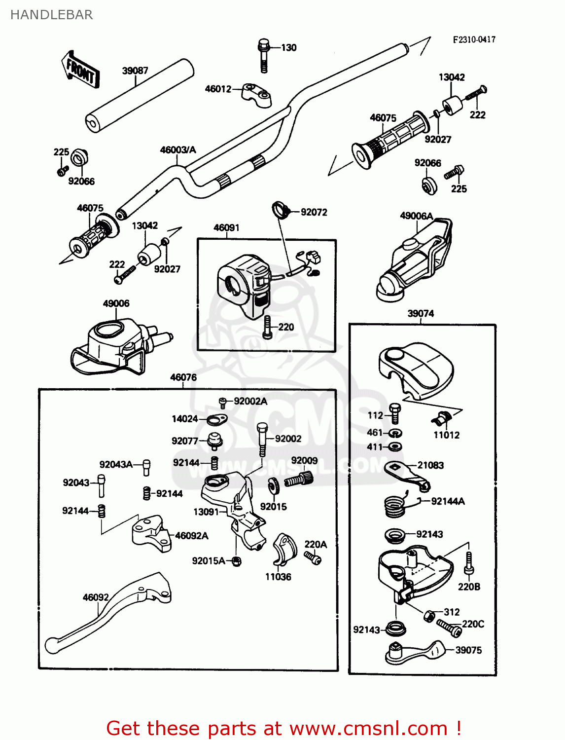 460911444: Housing-assy-control, Kawasaki - buy the 46091-1444 at CMSNL