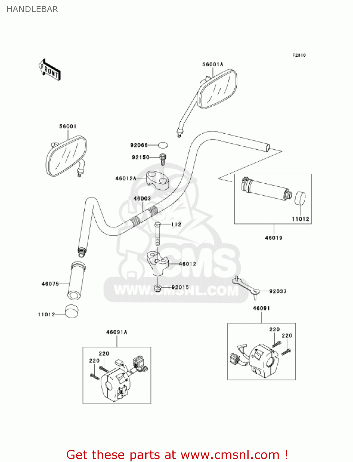 460910016: Housing-assy-control, Kawasaki - buy the 46091-0016 at CMSNL