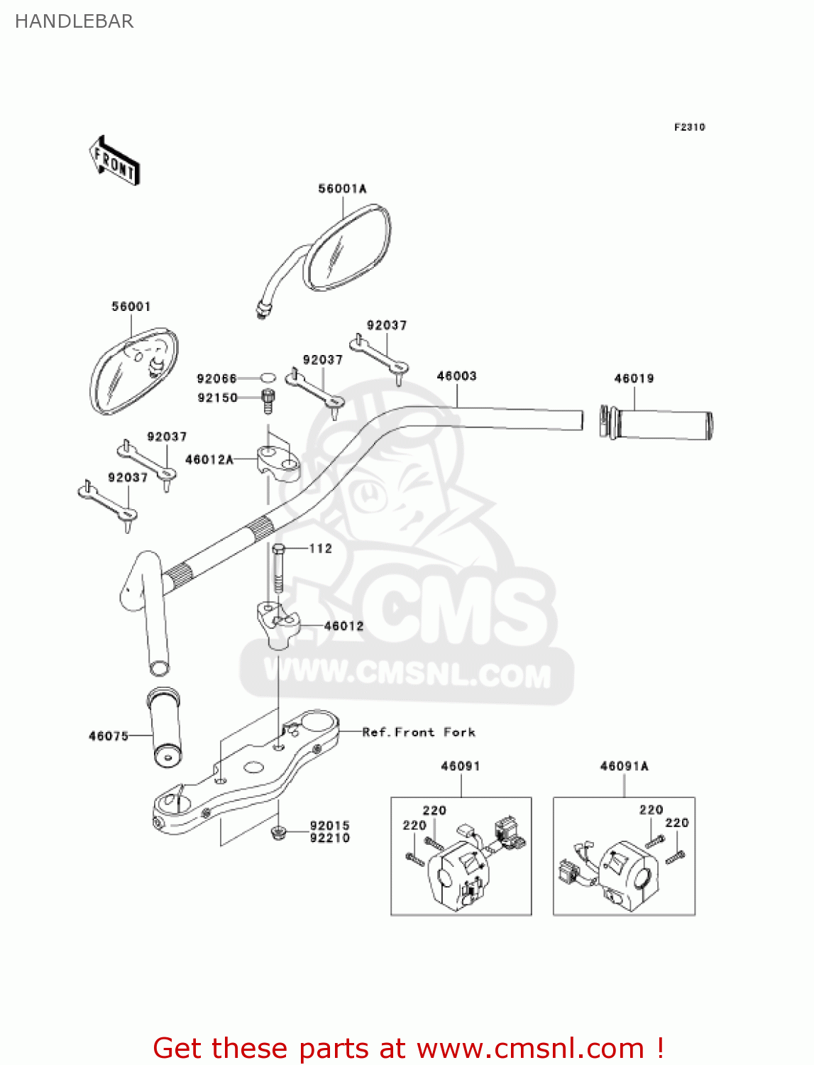 460910019: Housing-assy-control, Kawasaki - buy the 46091-0019 at CMSNL