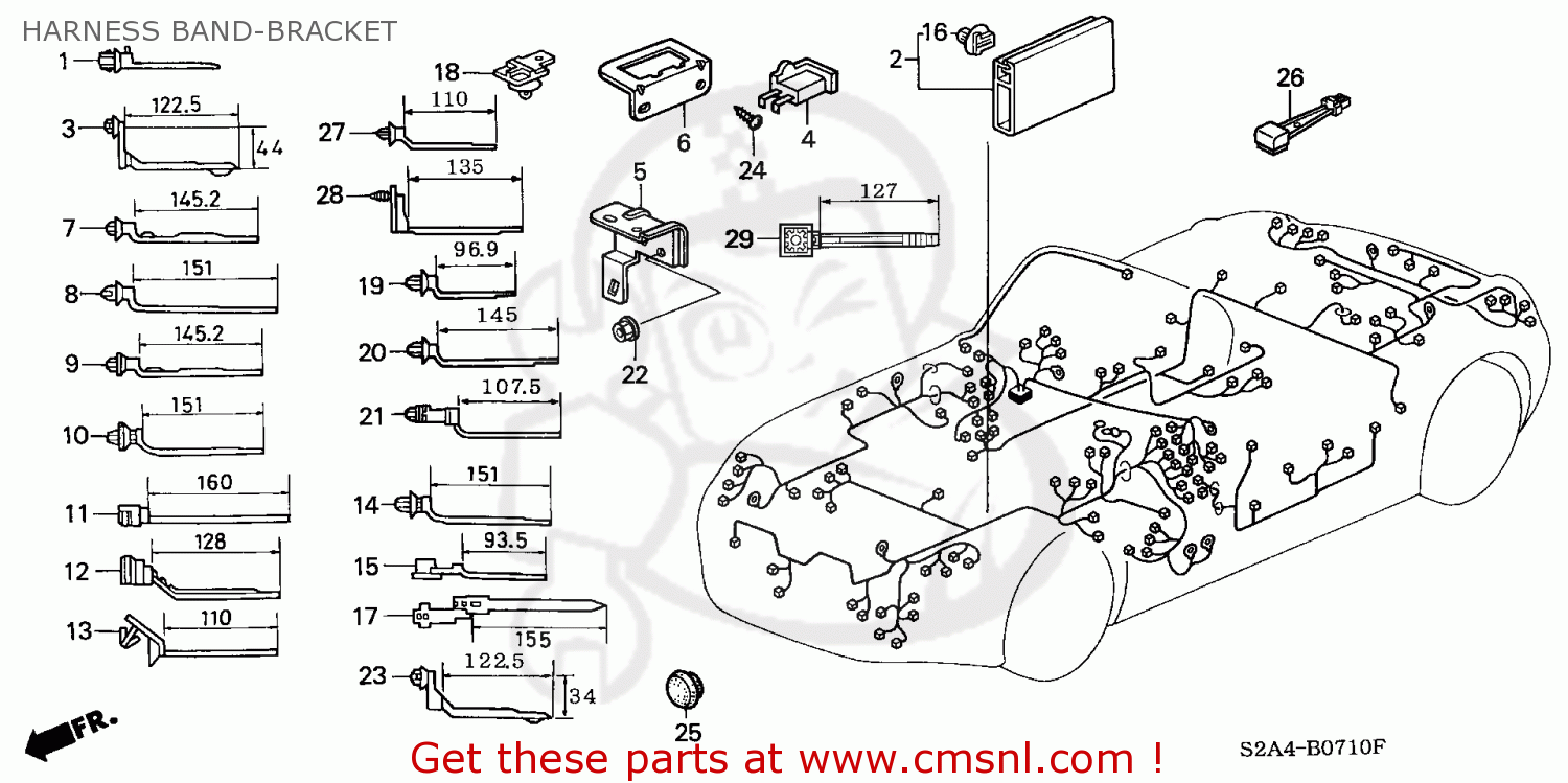 32121S2A300: Protr,wire Harn Honda - buy the 32121-S2A-300 at CMSNL