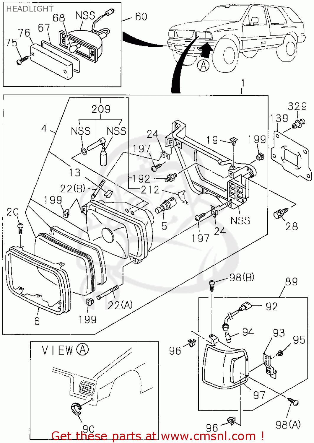 8971735310: Lamp Assy.,r.fr. Honda - buy the 8971735310 at CMSNL