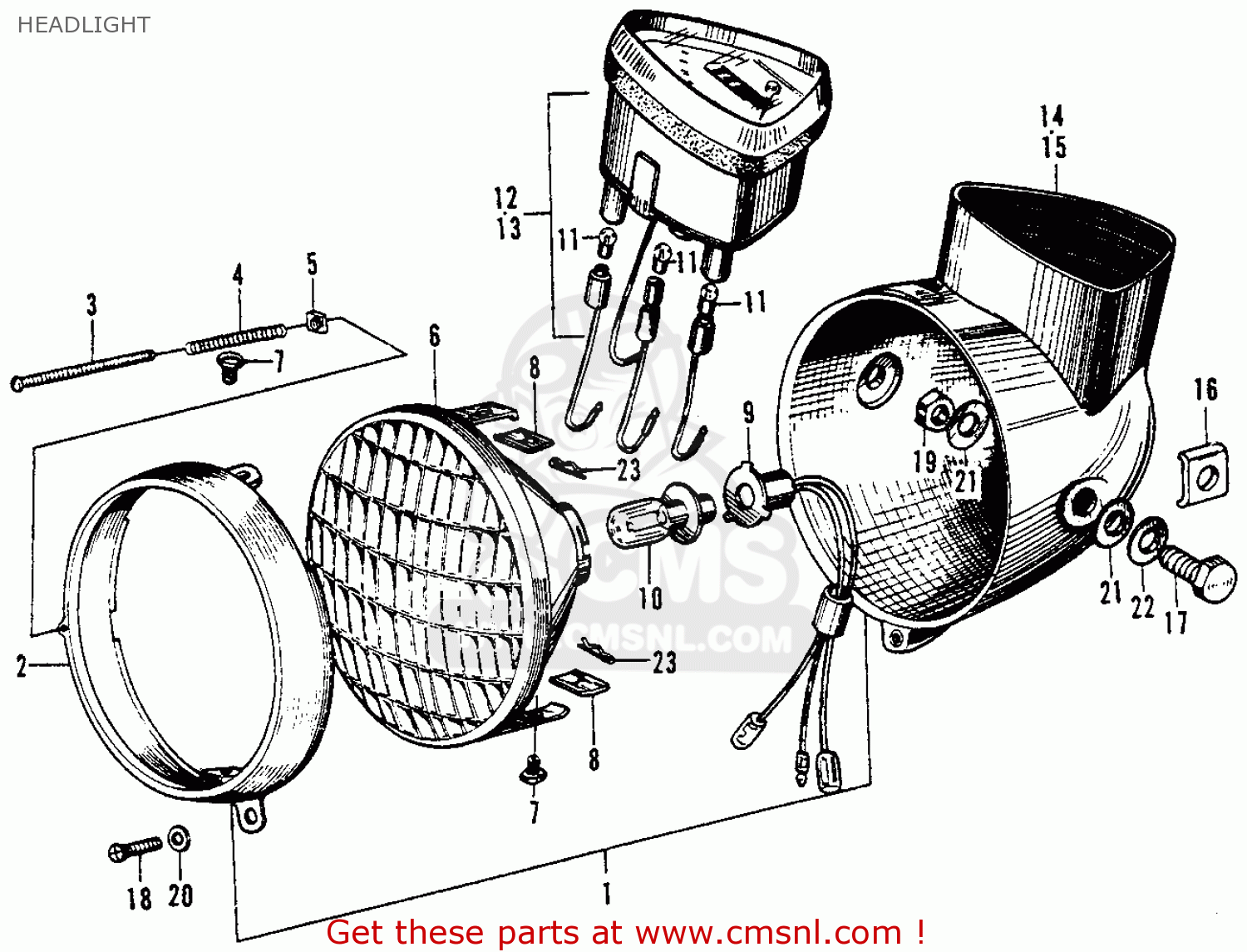 37200028670: Speedo Meter Honda - buy the 37200-028-670 at CMSNL