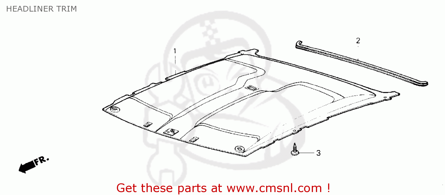 71800SB2673ZA: Lining Assy*y-8l* Honda - buy the 71800-SB2-673ZA at CMSNL