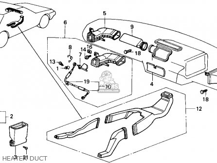 75450SE0000: Air Outlet Assy,r Honda - buy the 75450-SE0-000 at CMSNL