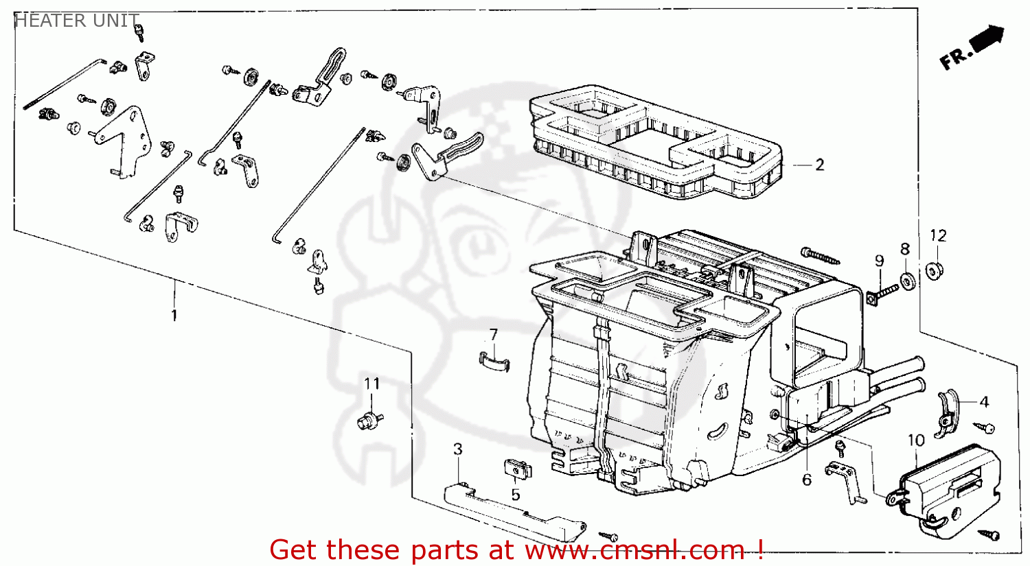 HEATER UNIT ASSY for CIVIC 1984 (E) 3DR DX 1500 (KA,KL) - order at CMSNL