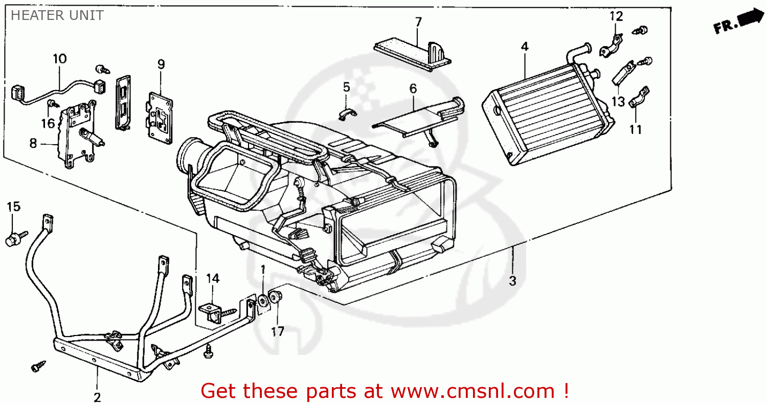 79100SE0A06: Heater Unit Assy. Honda - buy the 79100-SE0-A06 at CMSNL