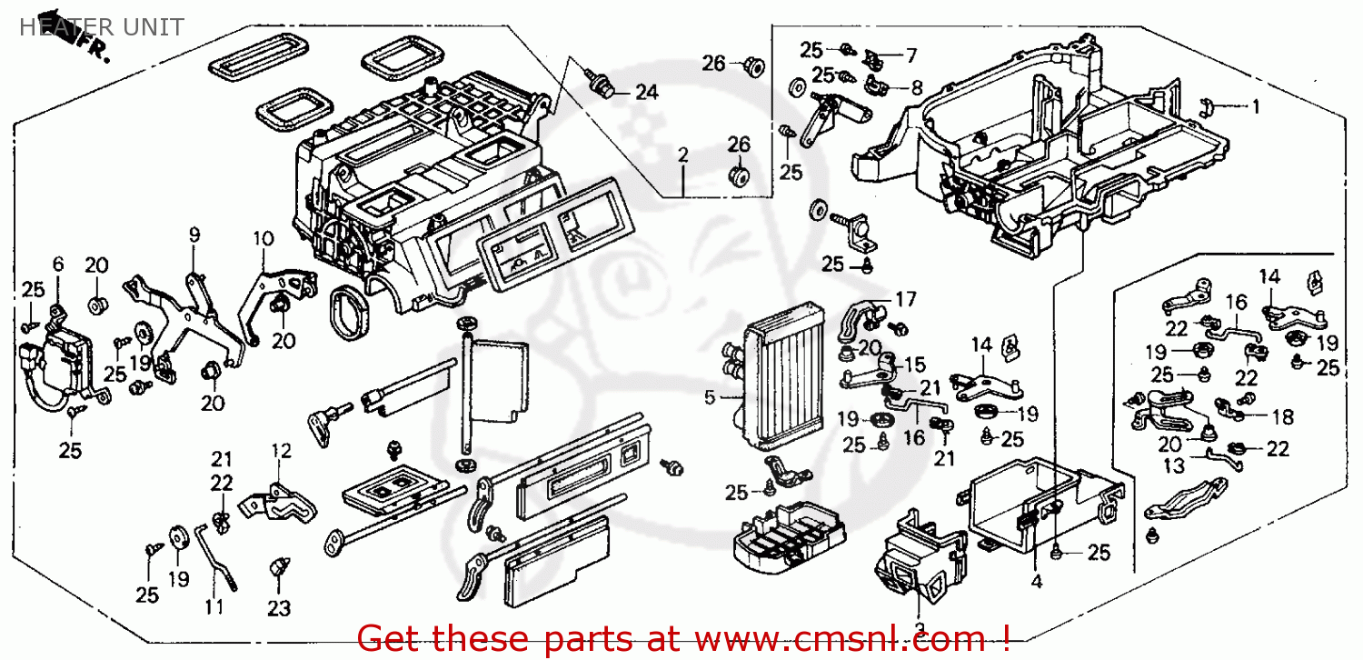 79100SF1A04: Heater Unit Assy Honda - buy the 79100-SF1-A04 at CMSNL