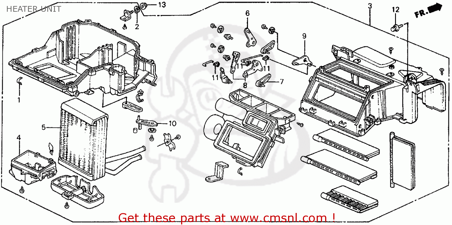 79100SH3A03: Heater Unit Assy Honda - buy the 79100-SH3-A03 at CMSNL