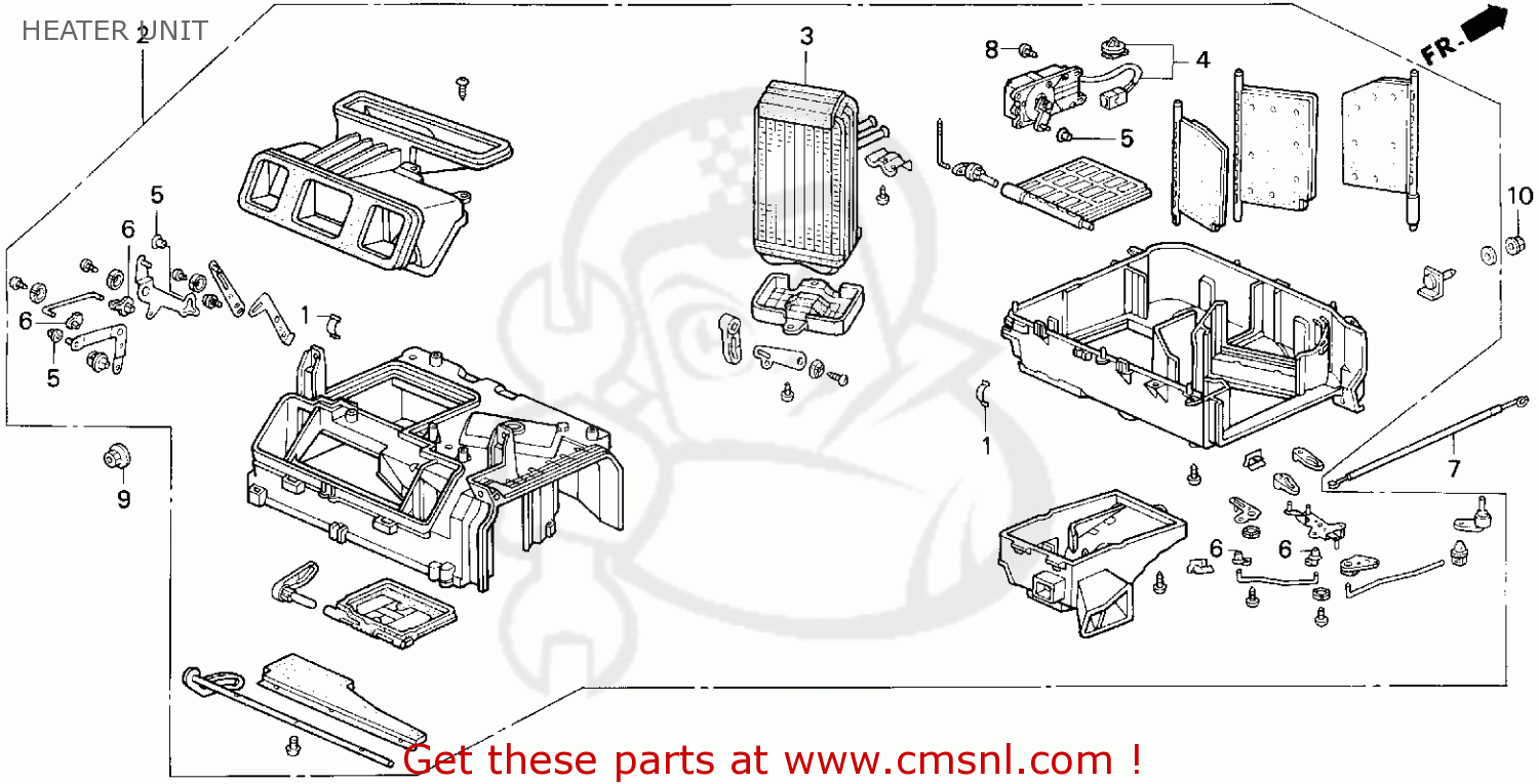 79100SR2G01: Heater Unit Assy Honda - buy the 79100-SR2-G01 at CMSNL