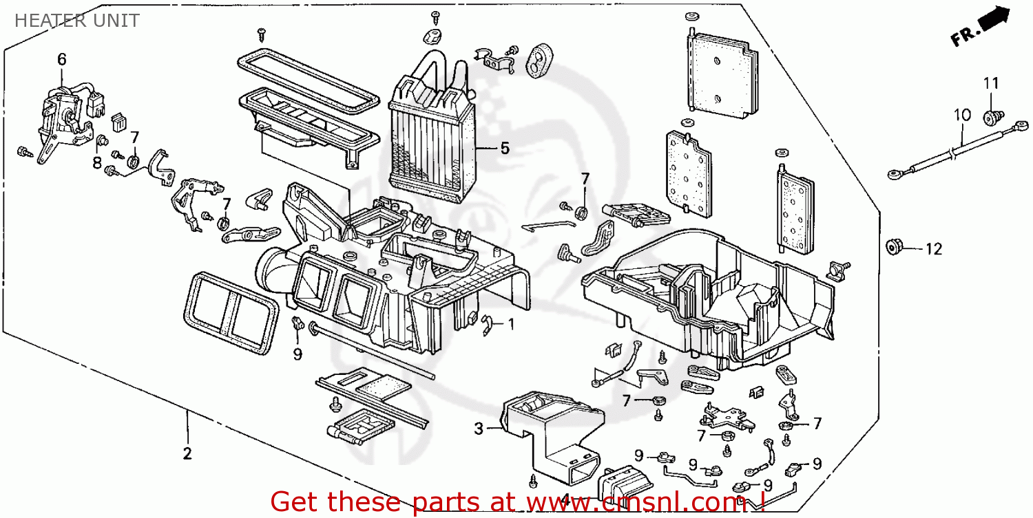 79100SS0G01: Heater Unit Assy Honda - buy the 79100-SS0-G01 at CMSNL