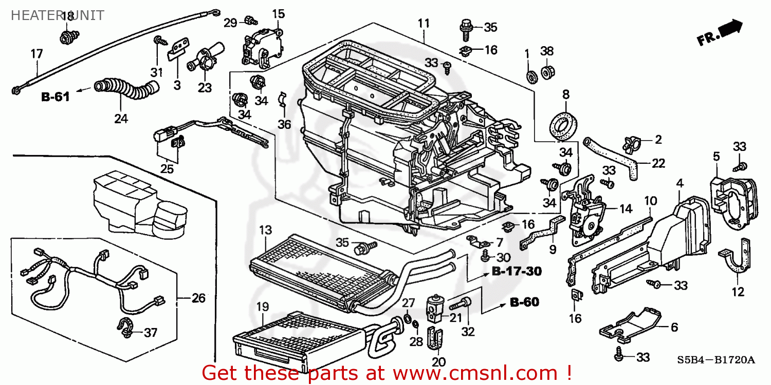 79106S5DG92: Htr Unit Sub Assy Honda - buy the 79106-S5D-G92 at CMSNL