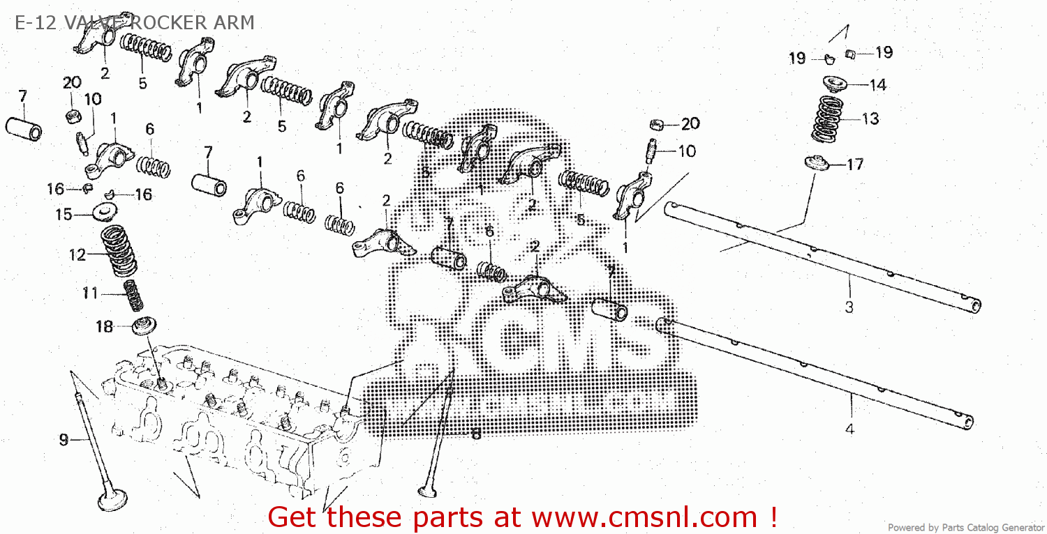 Honda ACCORD 1986 2DOOR HATCHBACK E-12 VALVE ROCKER ARM - buy E-12 ...