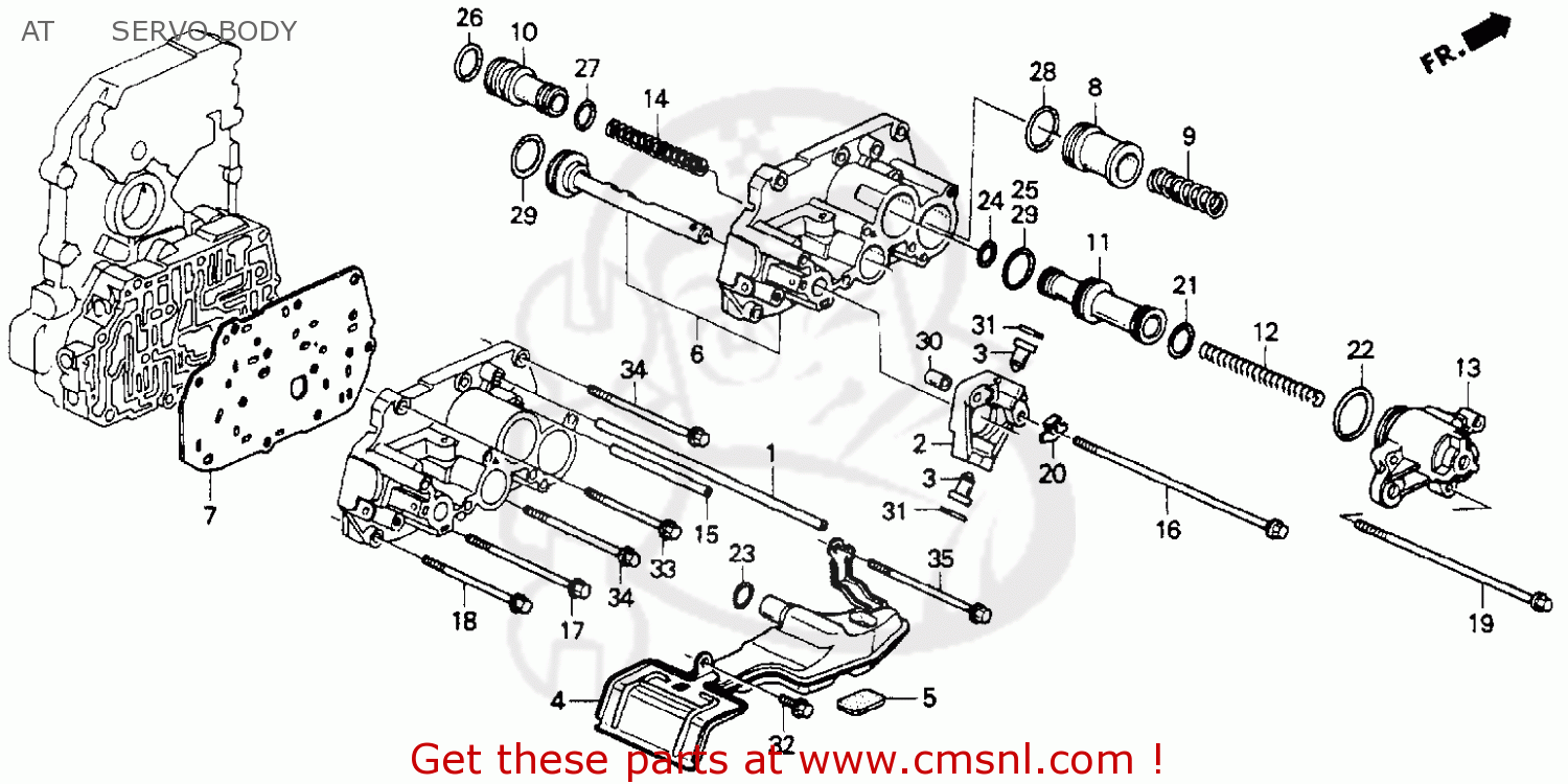 Honda ACCORD 1990 (L) 2DR DX (KA,KL) AT SERVO BODY - buy AT SERVO BODY ...