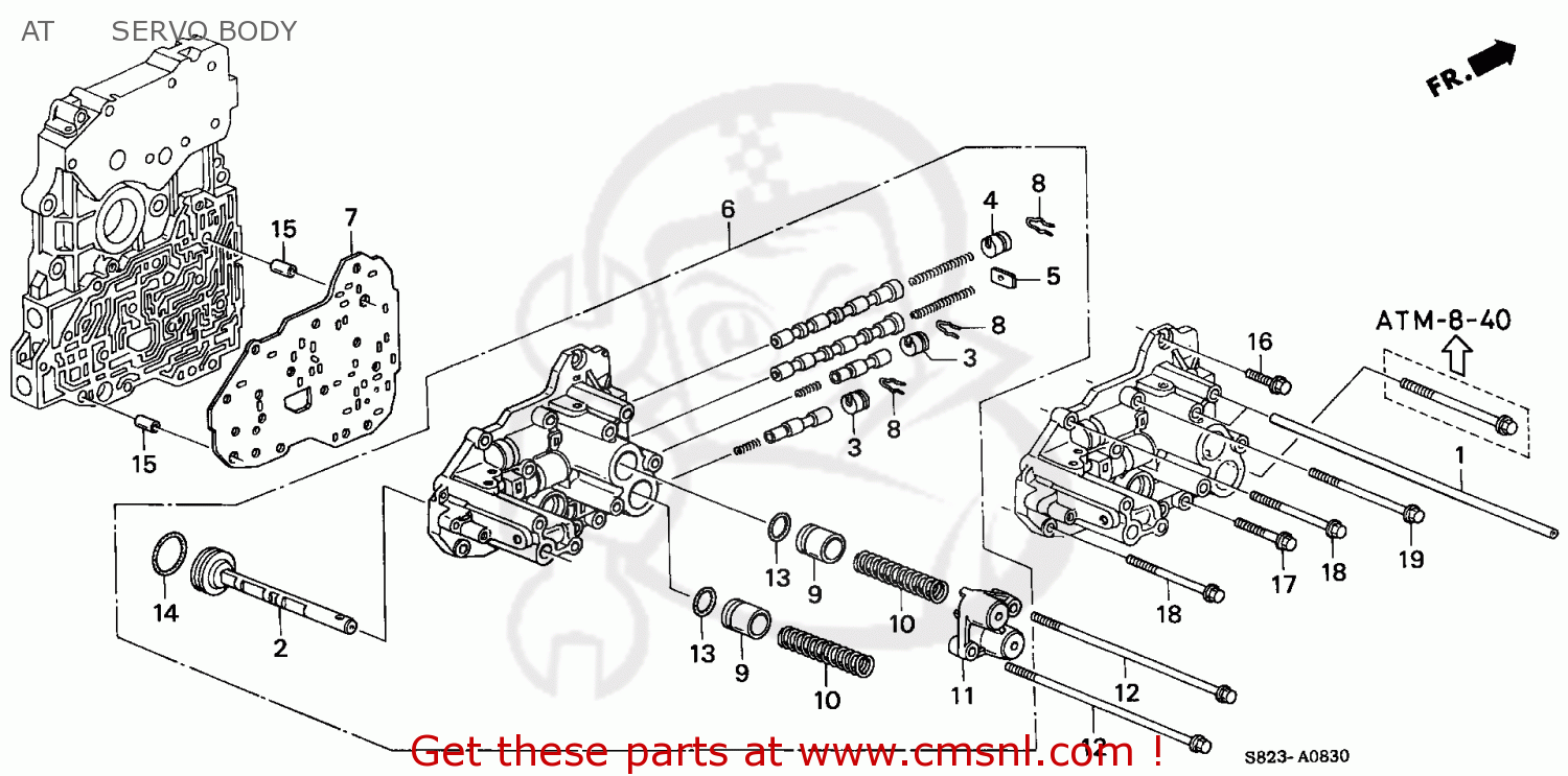 Honda ACCORD 2000 (Y) 2DR LX UL (KL) AT SERVO BODY - buy AT SERVO BODY ...