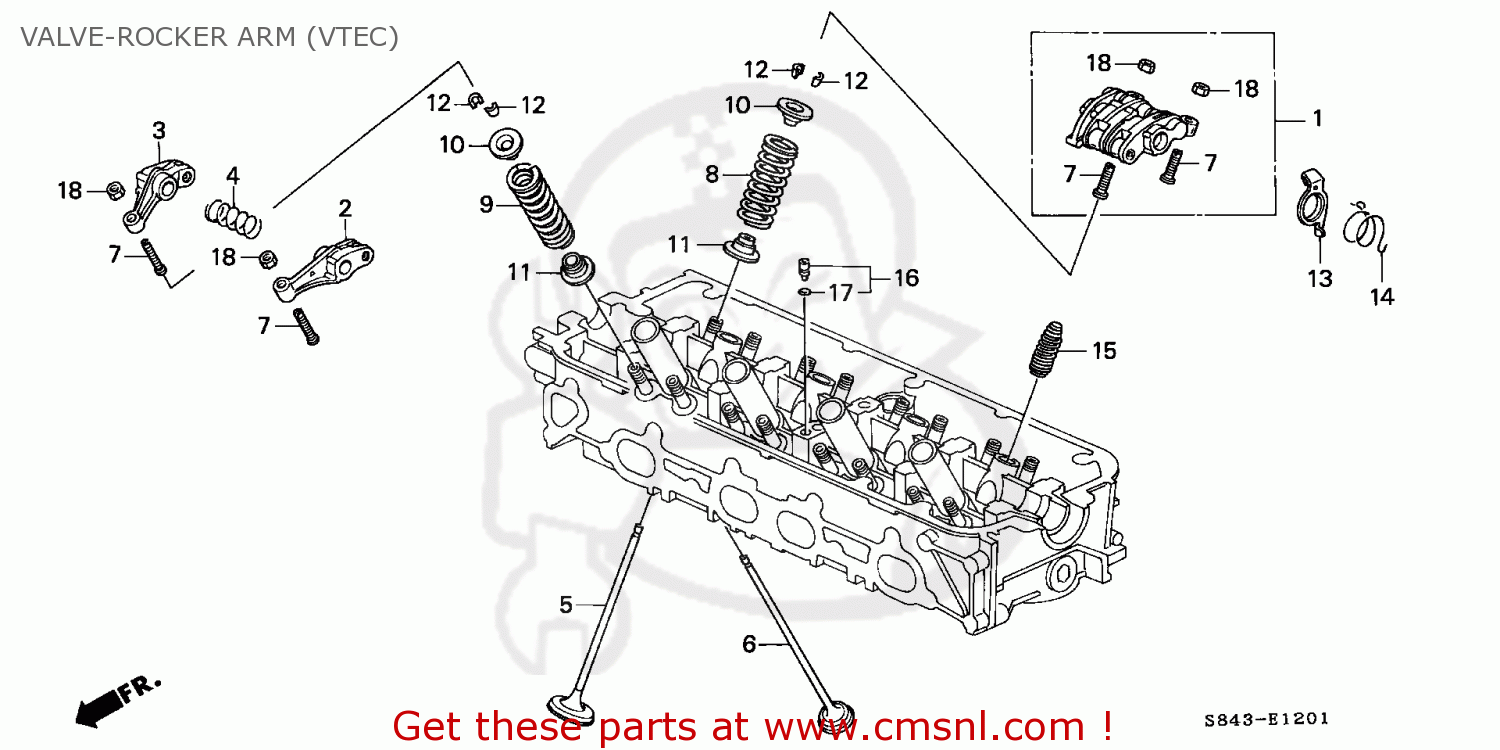 VALVE-ROCKER ARM (VTEC) - ACCORD 2001 (1) 4DR EX UL LEATHER (KA,KL)