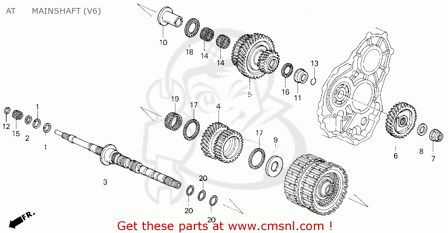 Honda ACCORD E2/V-6 E2 1997 (V) 4DR LX ABS/V-6 (KA) AT MAINSHAFT - buy ...