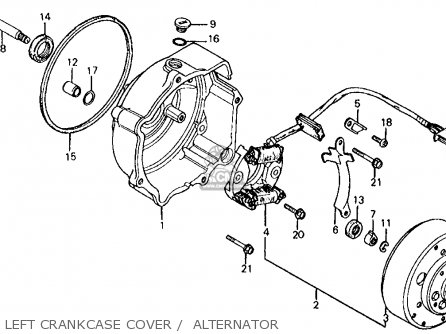 Honda ATC185S 1981 (B) USA parts lists and schematics